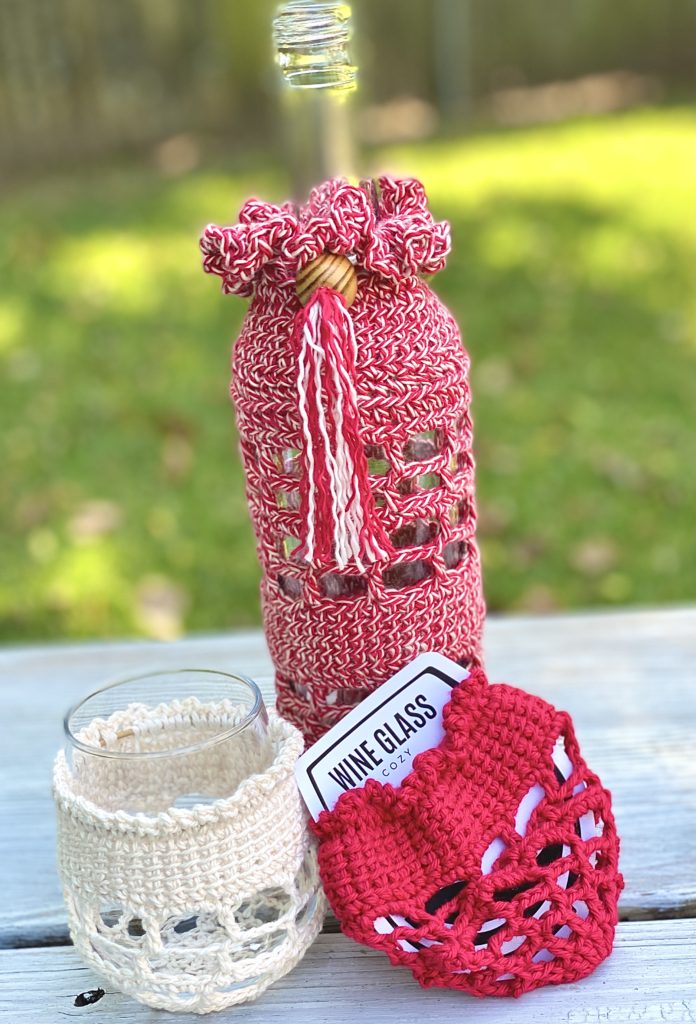 "WINE TIME" Wine Bottle Sweater - SASS Crochet