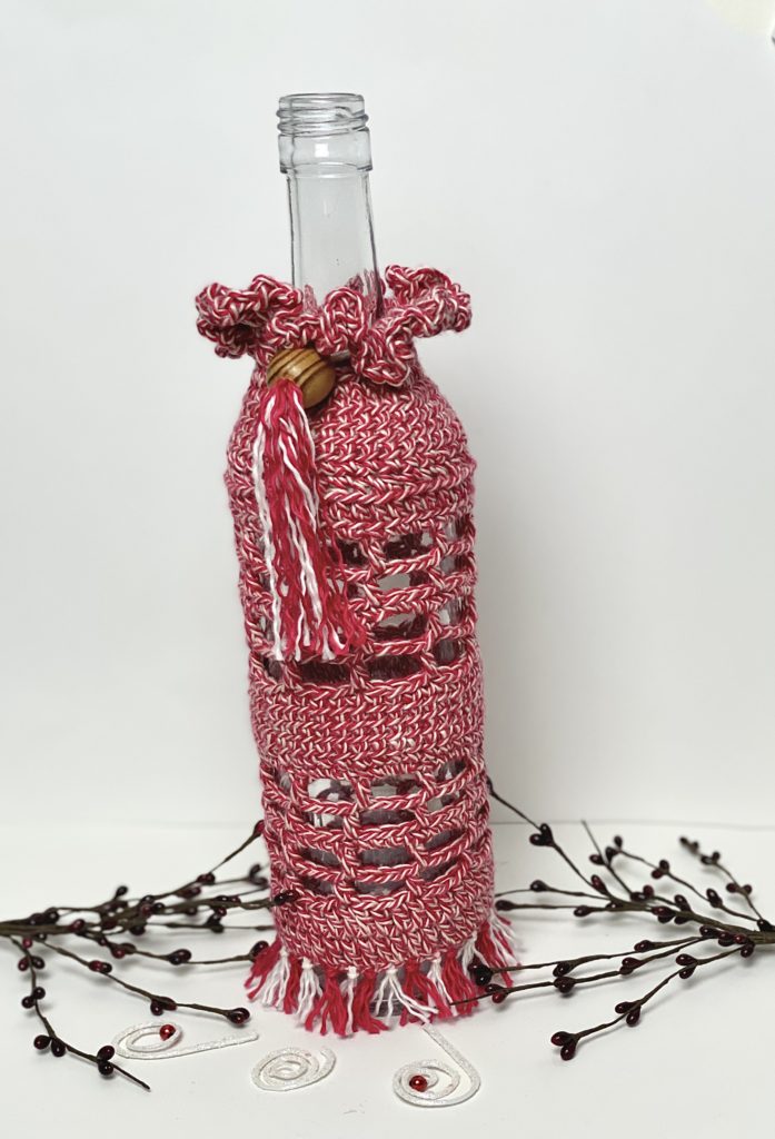 "WINE TIME" Wine Bottle Sweater - SASS Crochet