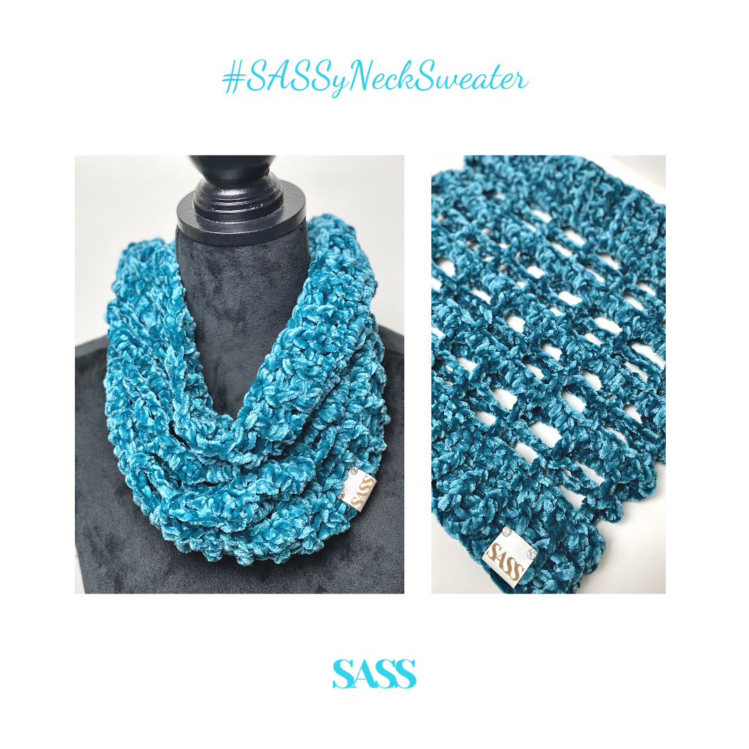 New SASSy Neck Sweater Pattern - SASS Crochet
