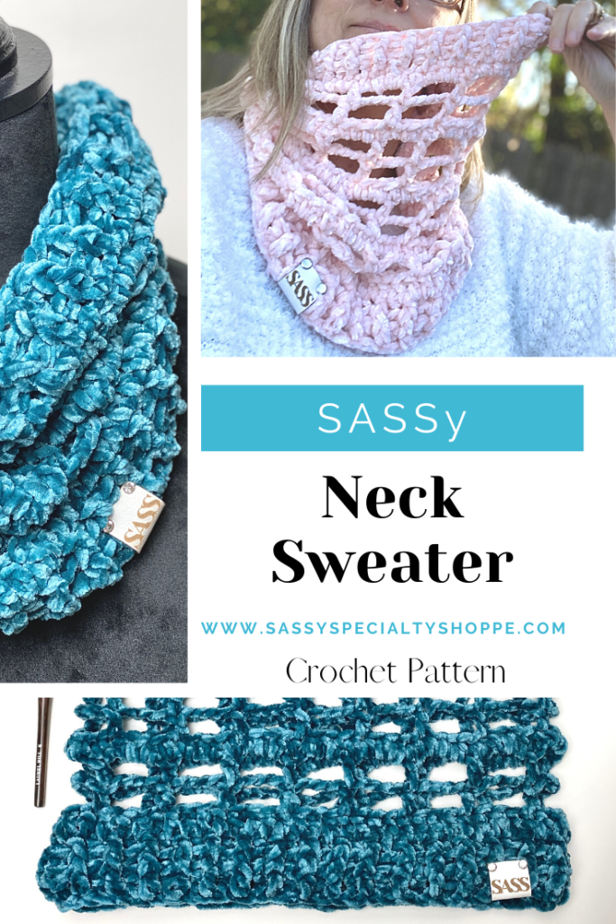 New SASSy Neck Sweater Pattern - SASS Crochet