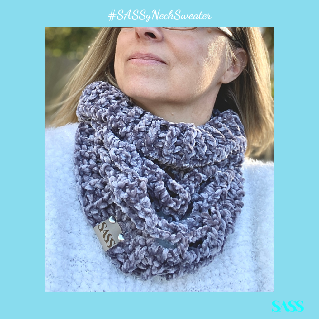 New SASSy Neck Sweater Pattern - SASS Crochet