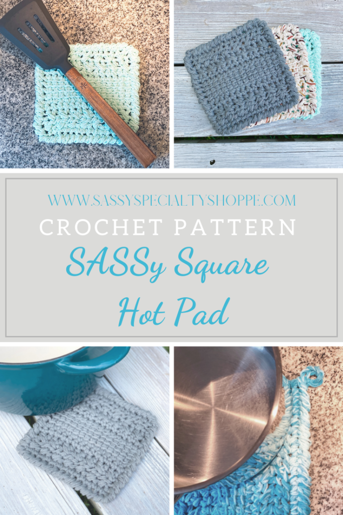 How to Crochet SASSy Square Hot Pads - SASS Crochet