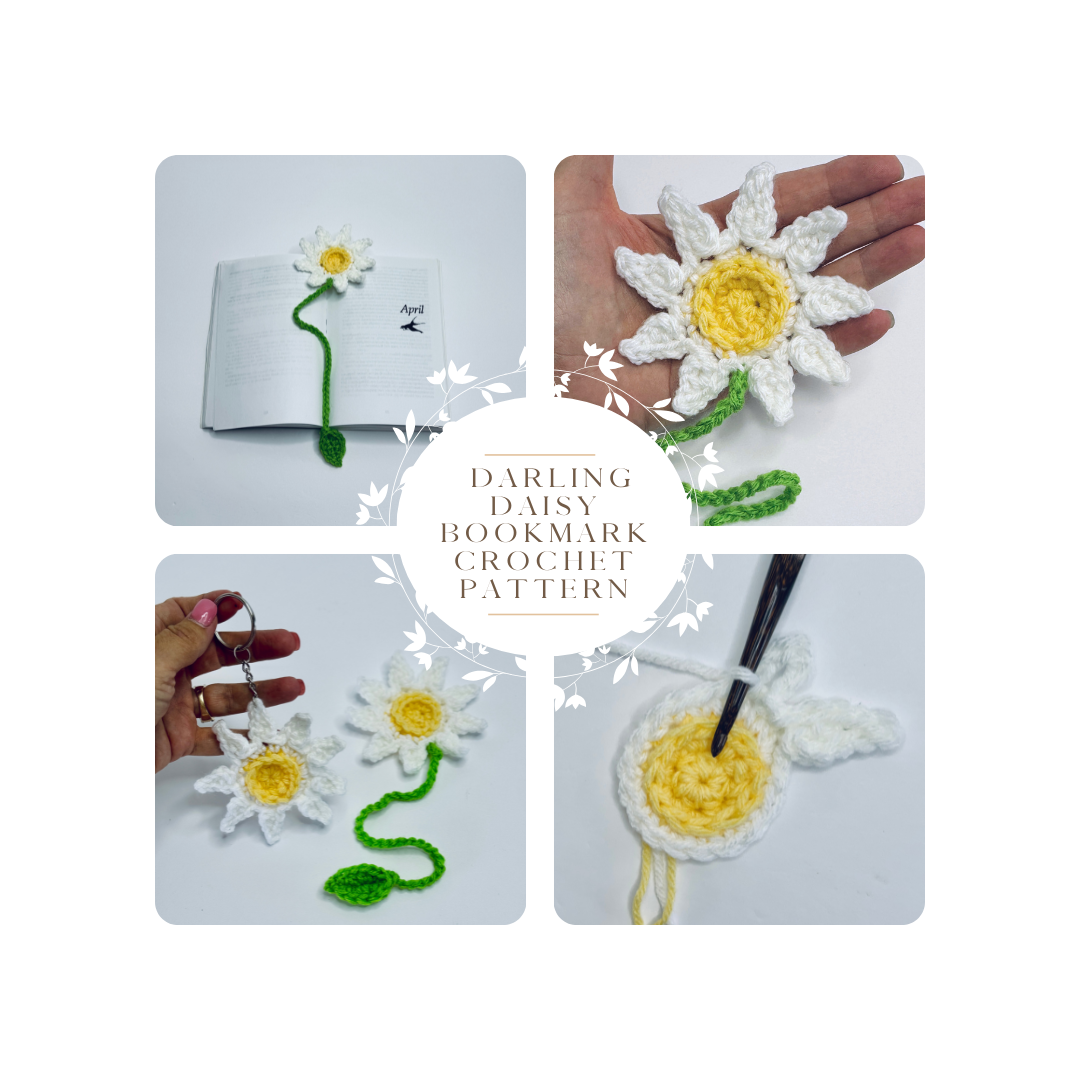 Quickly Crochet a Daisy Bookmark - SASS Crochet