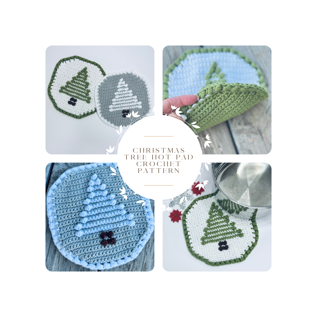 Easily Learn to Crochet the Cutest Christmas Tree Hot Pad - SASS Crochet